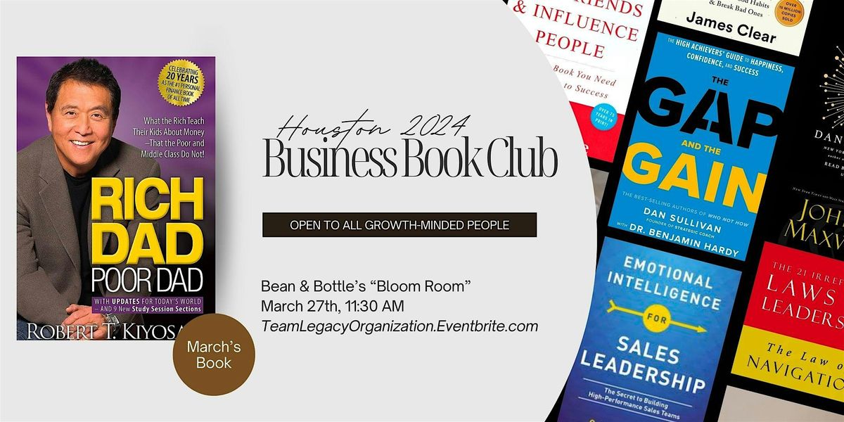 2024 Business Book Club, Bean & Bottle's “Bloom Room”, Houston, 27 ...