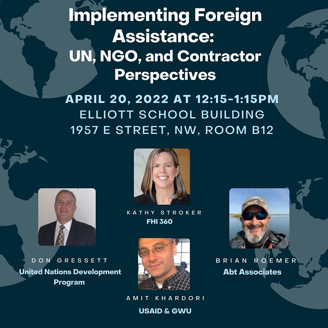 Implementing US Foreign Assistance: UN, NGO, and Contractor ...