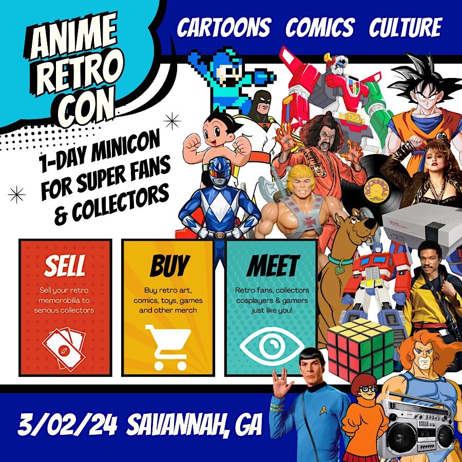 Anime Retro Con, Coastal Georgia Center, Fahm Street, Savannah, GA, USA ...