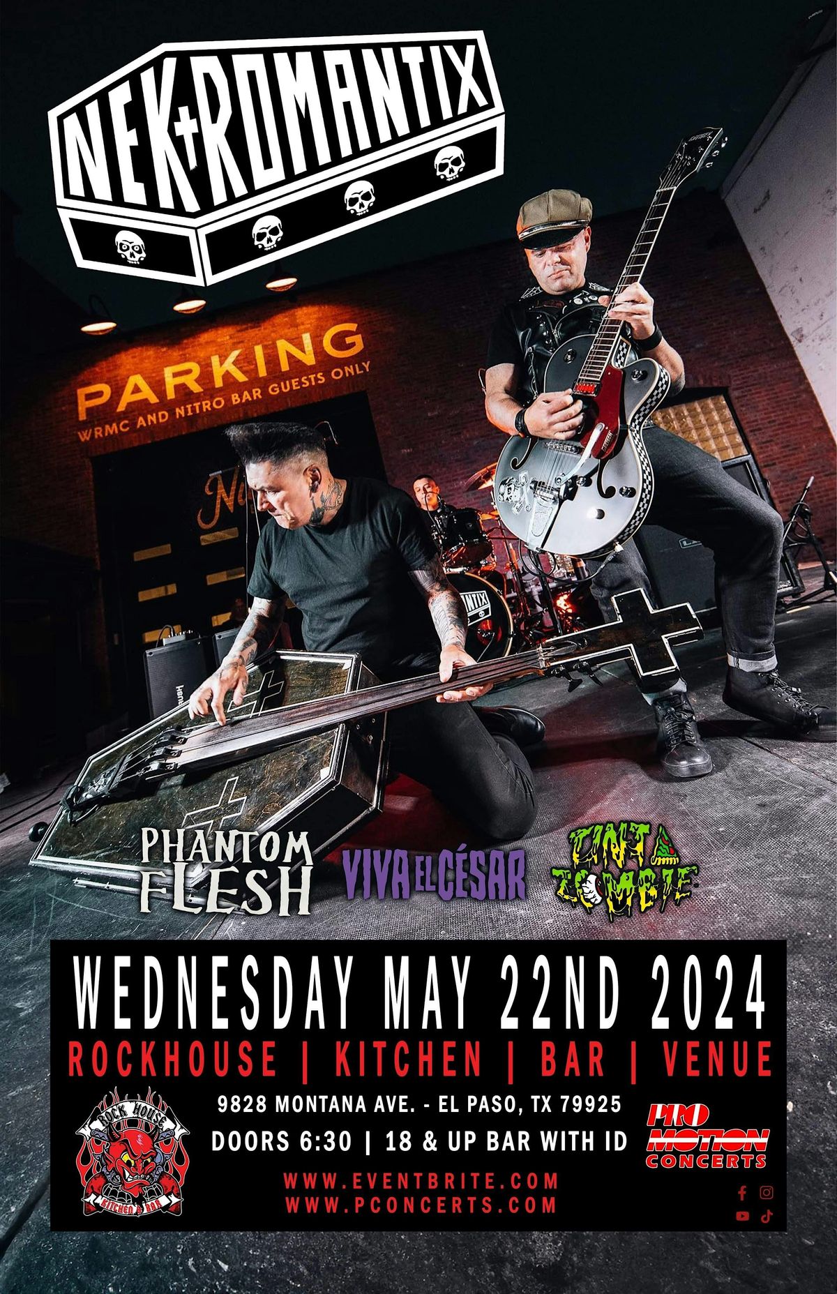 Nekromantix, The Rockhouse Bar & Grill, El Paso, 22 May 2024