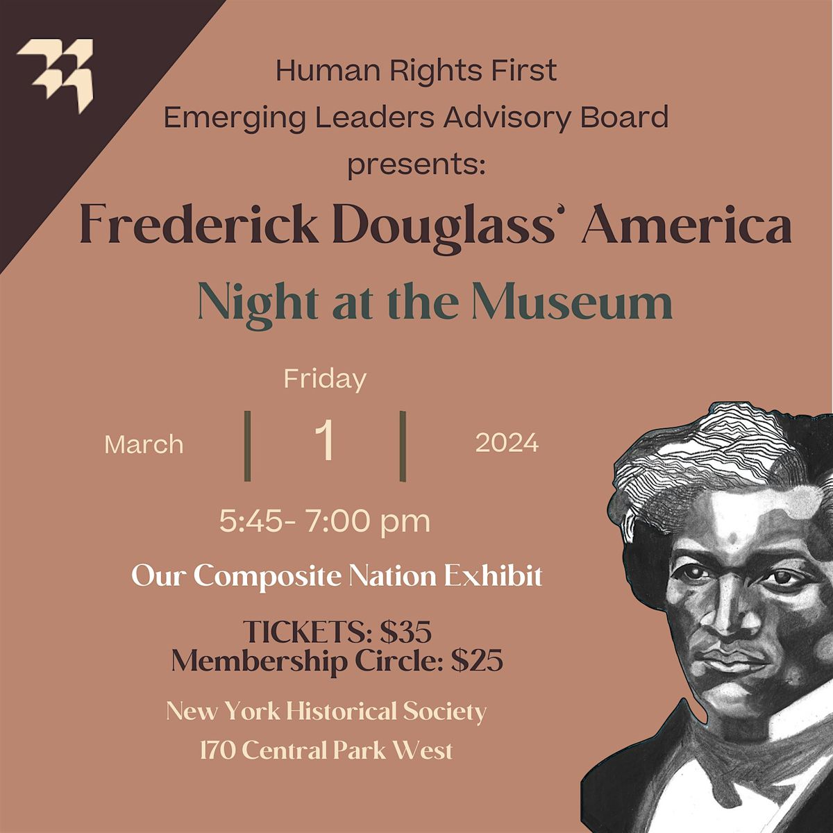 Frederick Douglass America: Night at the Museum, New-York Historical Society, New York, 1 March 2024
