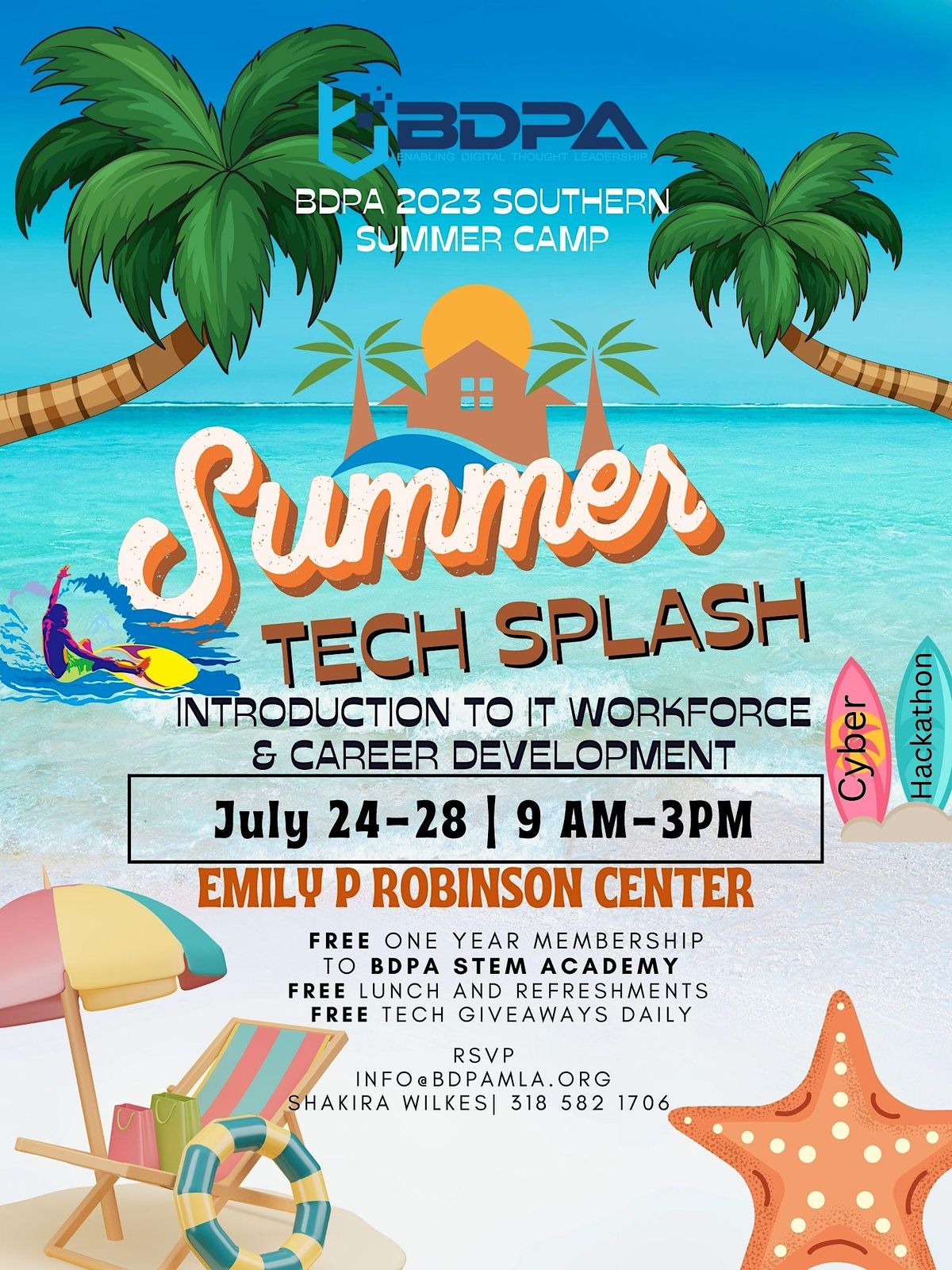 BDPA 2023 Southern Summer Camp, Emily P Robinson Rec Center, Monroe, 24 ...