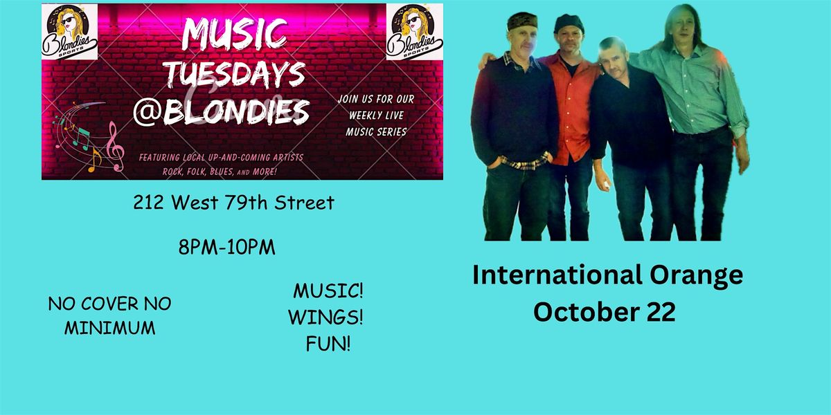 International Orange with David Phelps, Blondies Sports, New York, 22 October 2024