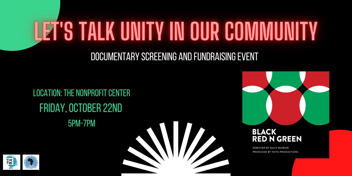 Lets Talk Unity in our Community!, NonProfit Center, Boston, 22 October ...