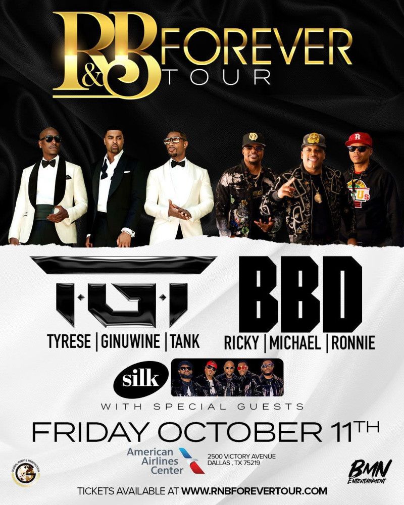 R&B Forever Tour - Bell Biv Devoe, TGT, and Silk, Kaseya Center, Miami ...