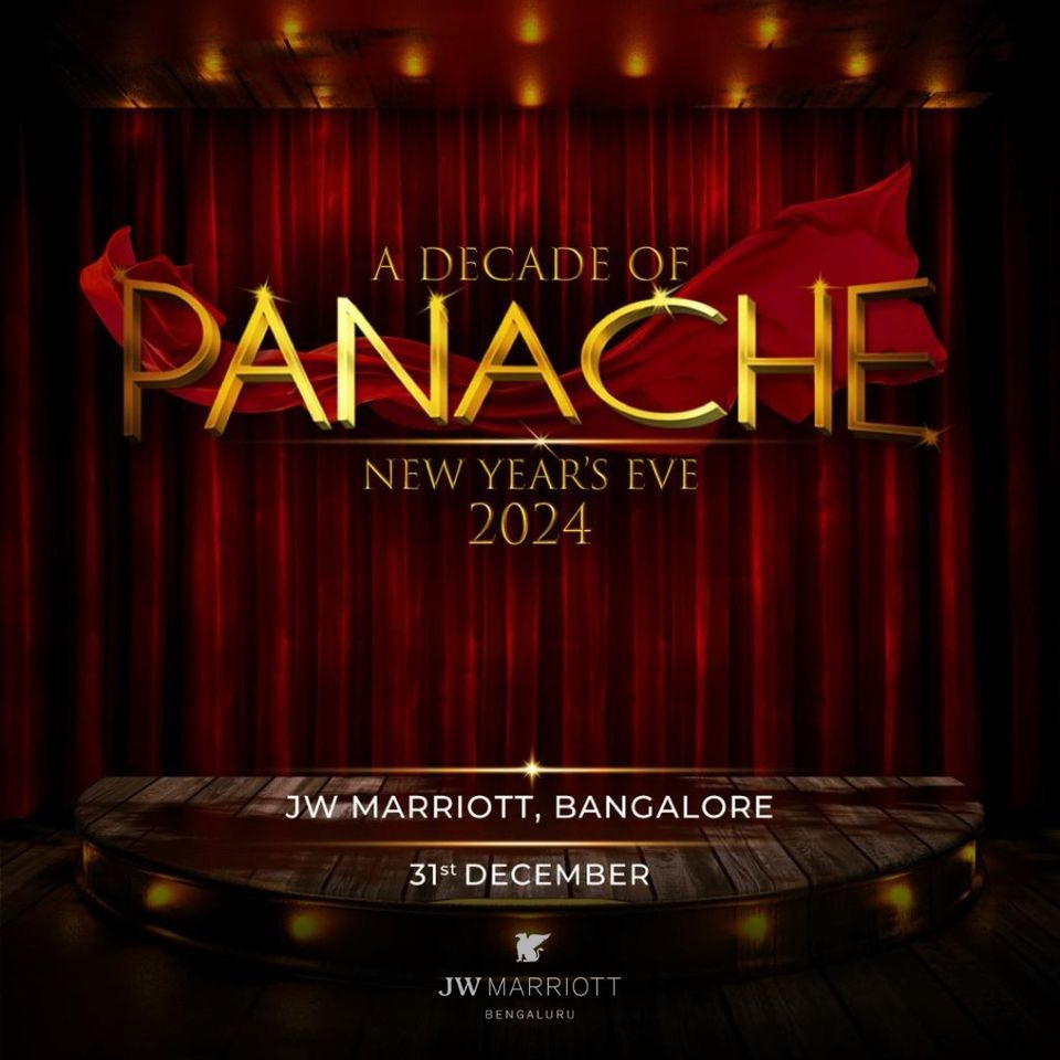 PANACHE New Years Eve 24 at JW Marriott , JW Marriott Hotel Bengaluru, Bangalore, 31 December 2023