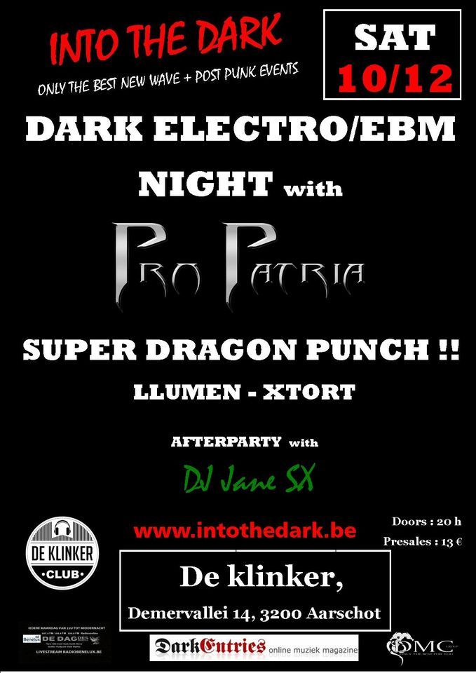 DARK ELECTRO/ EBM NIGHT @ DE KLINKER AARSCHOT, De Klinker Club ...