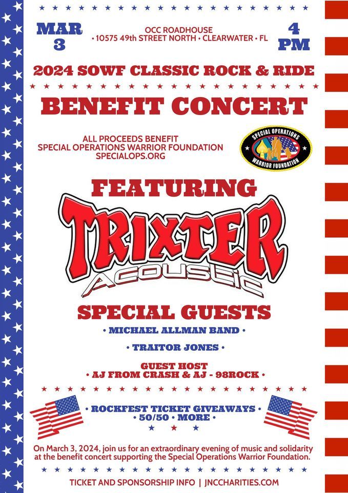 SOWF Classic Rock Benefit Featuring Trixter, Michael Allman & Traitor ...