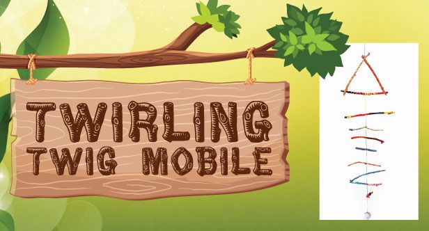 Twirling Twig Mobile, Orland Park Public Library, 26 August 2022