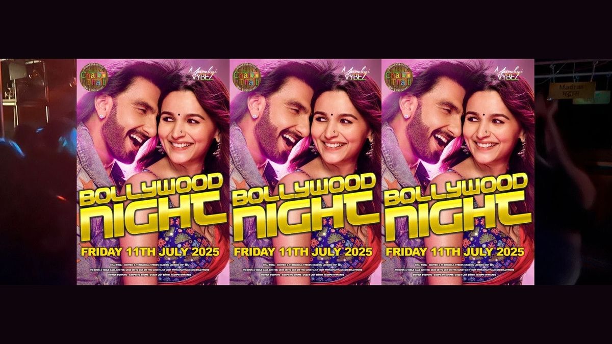 Bollywood Night - Friday 11th July 2025 - Chai Thali - Camden, London, Chai Thali, London, 11 ...