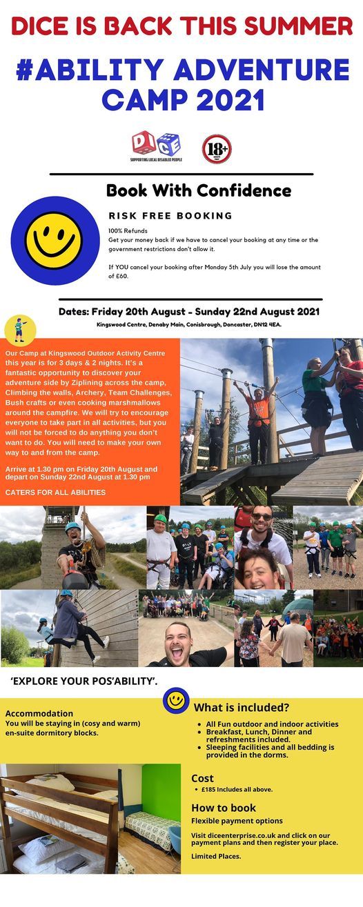 DICE #Ability Adventure Camp, Dearne Valley Kingswood, Doncaster, 20 ...