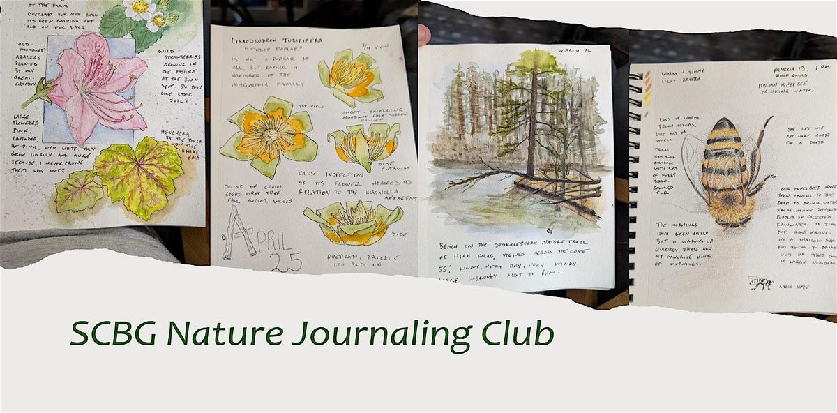 SCBG Nature Journaling Club, Spring 2026, South Carolina Botanical ...