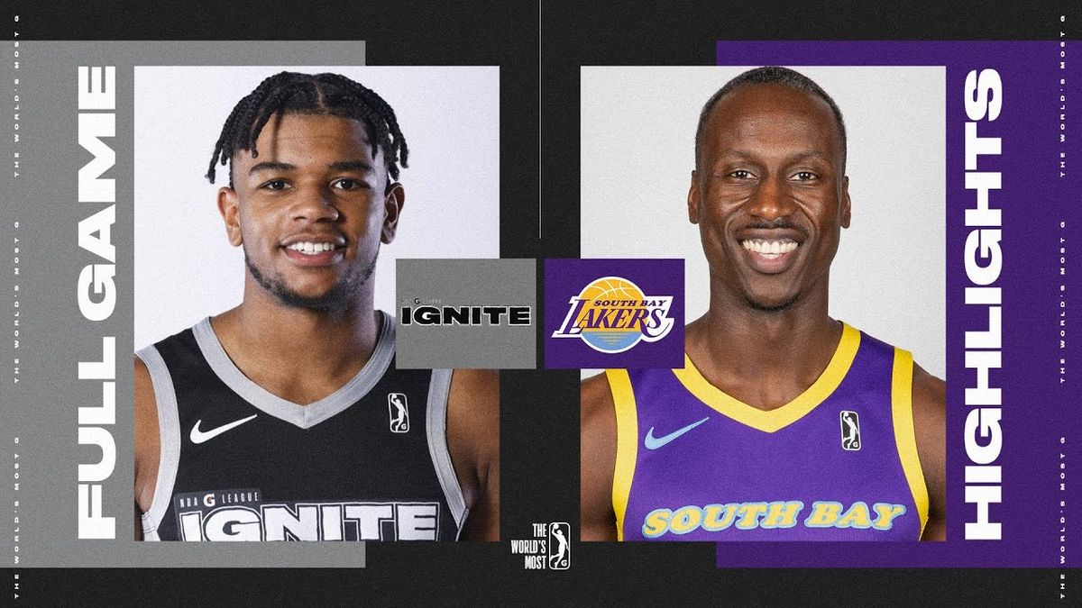 South Bay Lakers vs. G League Ignite, UCLA Health Training Center, El ...