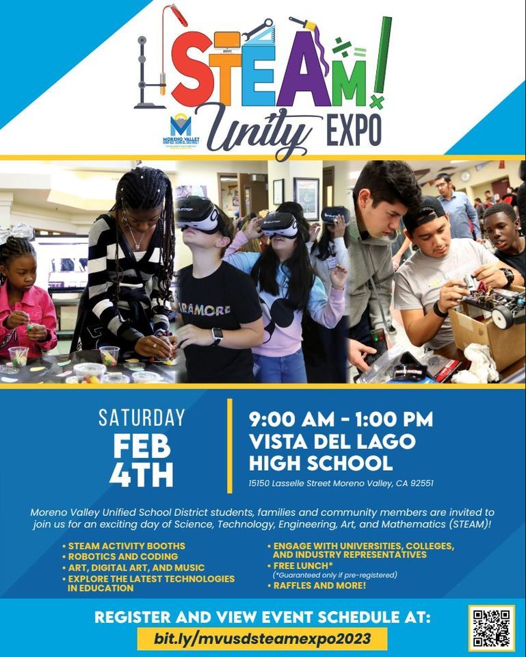 STEAM Unity Expo 2023, Vista Del Lago High School, Moreno Valley, 4 February 2023