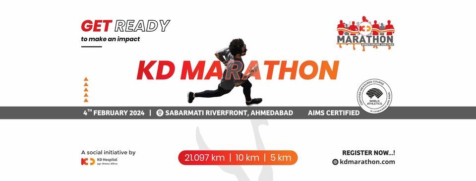 KD Marathon 2024, Sabarmati Riverfront Event Centre, Ahmedabad, 4 February 2024