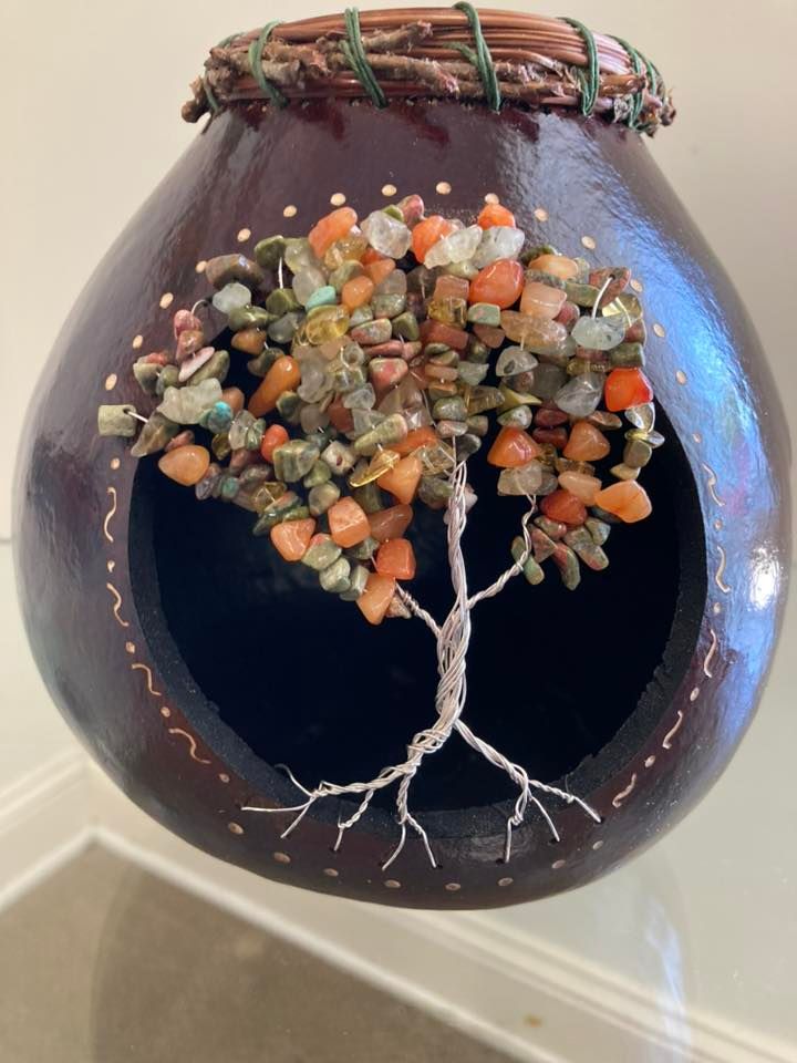 Tree of Life Gourd Making Class, Shady Ladies Art Studio, Fernandina ...