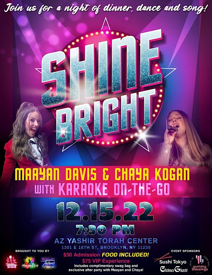 Shine Bright! Karaoke night with Chaya Kogan and Maayan Davis, Az ...