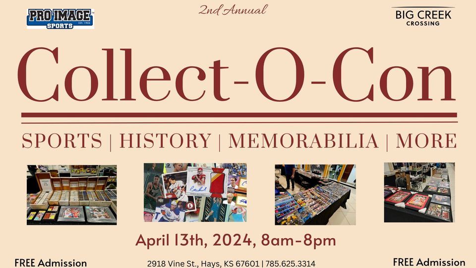2024 Collect-O-Con, Big Creek Crossing, Hays, 13 April 2024