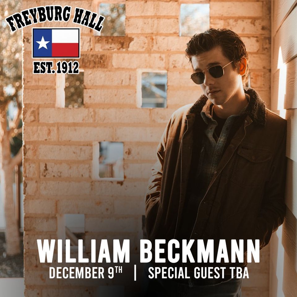 William Beckmann, Freyburg Hall, Schulenburg, 9 December 2023