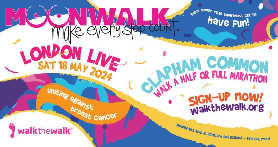 The MoonWalk London 2024, Clapham Common South Side, London, SW4 9 ...