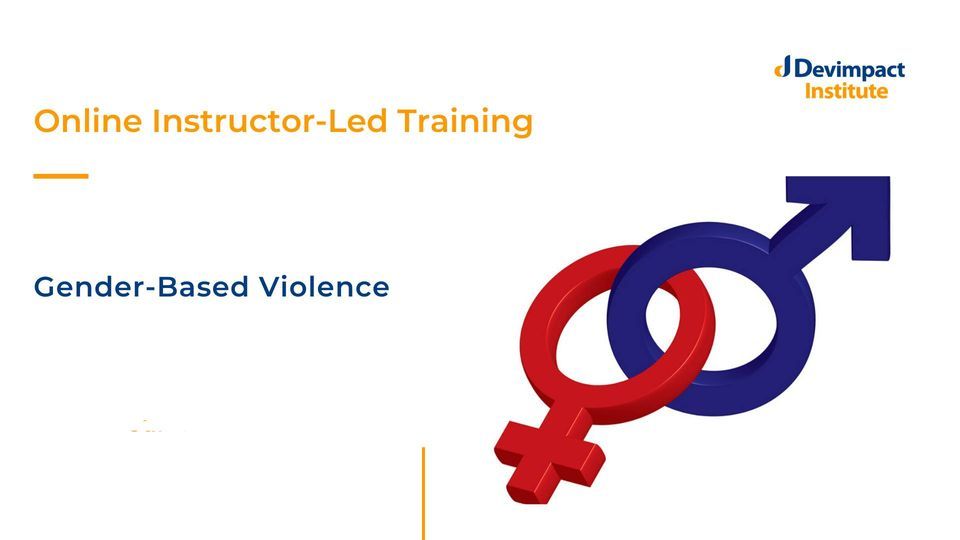 Training on Gender-Based Violence, online, 22 August to 30 August