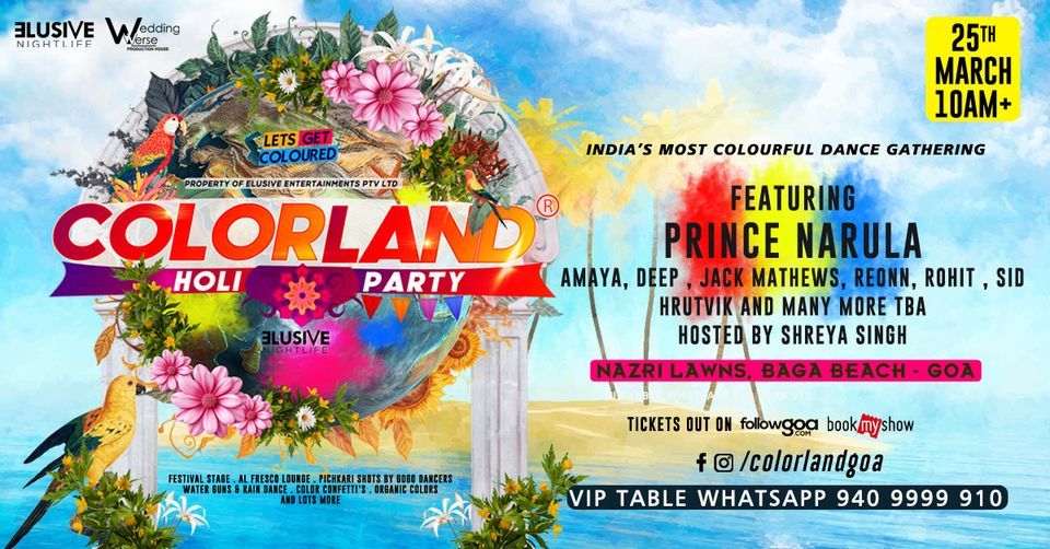 Colorland Goa 2024 | Indias most colorful, multi genre dance gathering ...