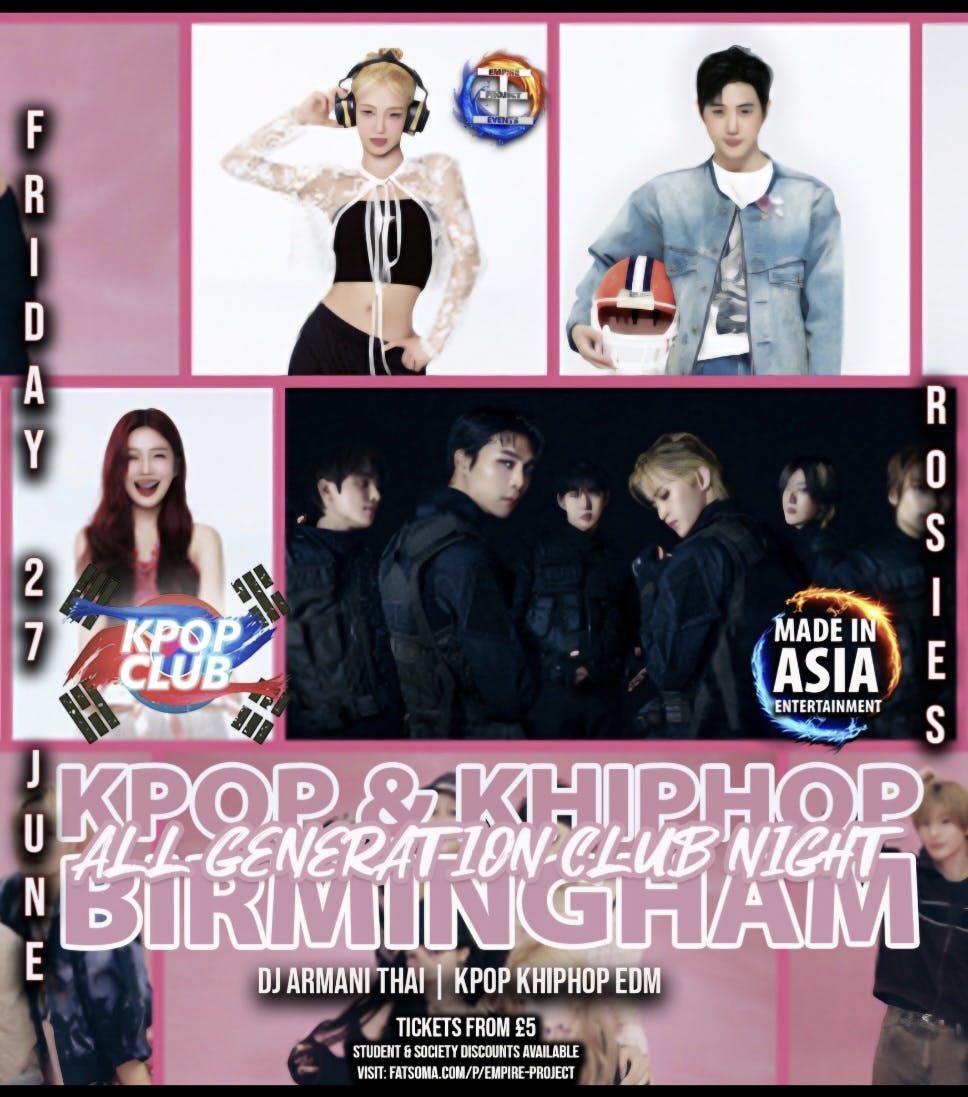 Birmingham Summer KPop Club Night: All Generation Party with DJ ARMANI ...