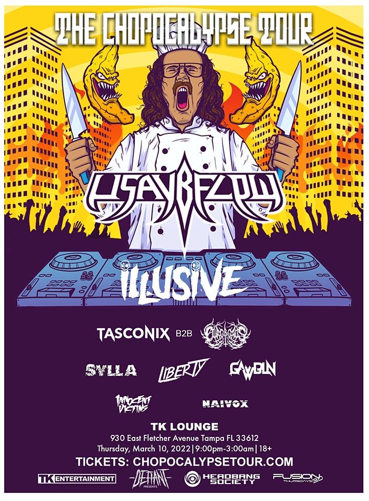 TAMPA // uSAYbFLOW CHOPOCALYPSE TOUR, Tampa Karaoke Vip / TK Lounge, 10 ...