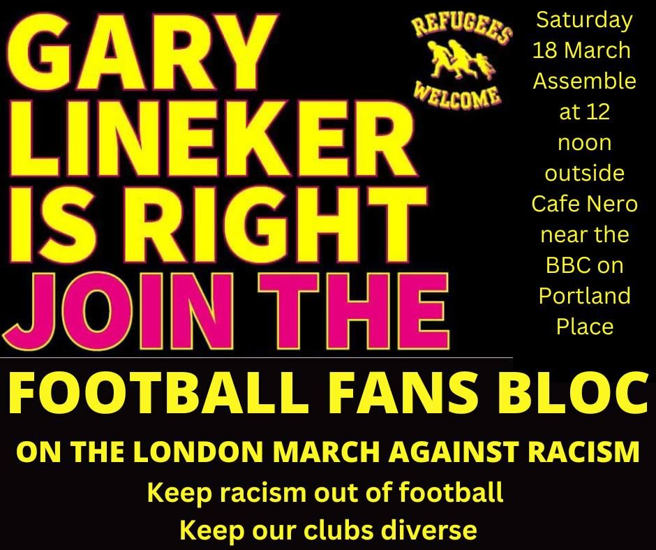 Anti Racist Football Fans Bloc London UN Anti Racism March, Portland ...