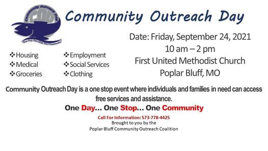 Community Outreach Day, First United Methodist Church Poplar Bluff, 24 ...