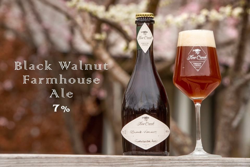 BEER RELEASE - Black Walnut Farmhouse Ale, Fine Creek Brewing Company ...