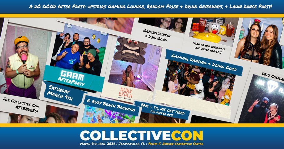 Collective Con x GAAM Benefit After Party, Ruby Beach Brewing ...
