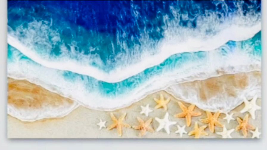 Resin Art Class-Ocean Wave Wall Art, Turnagain Arts Buildings ...