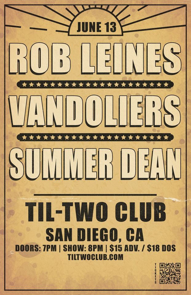 ROB LEINES / SUMMER DEAN , Til Two Club, San Diego, 13 June 2023
