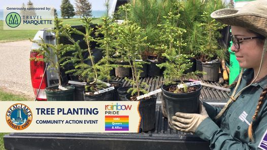 PRIDE Tree Planting Event, McCarty's Cove, Marquette, 22 October 2021