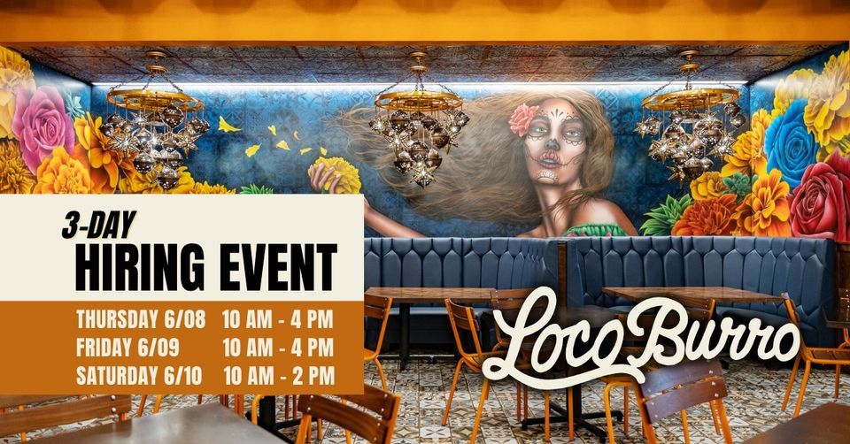 Knoxville Hiring Event: Work at Loco Burro!, Loco Burro Knoxville, 8 ...