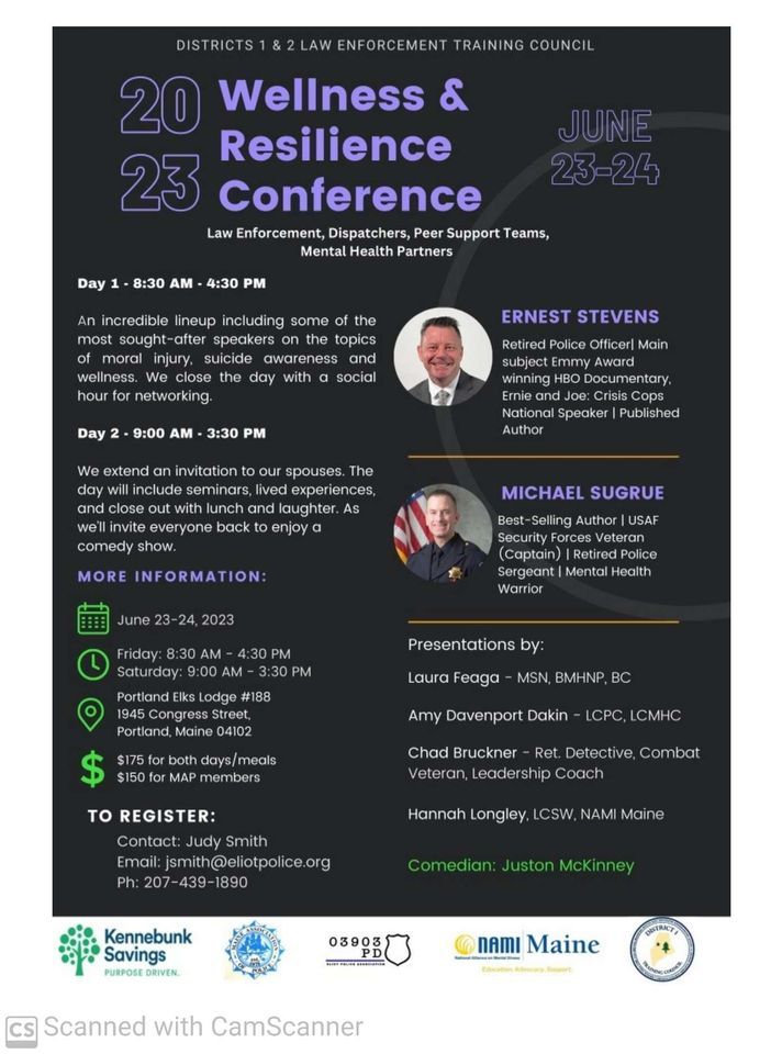 2023 Officer Wellness & Resilience Conference, Elks Lodge #188 Portland ...