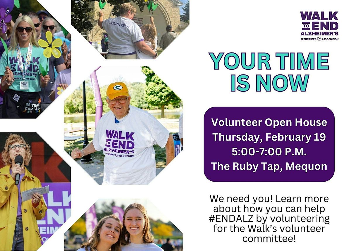 Volunteer Open House - Walk to End Alzheimers of Ozaukee County, The ...