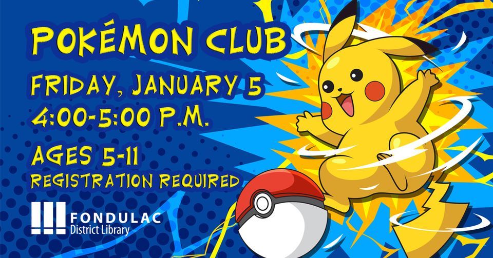 Pokemon Club, Fondulac District Library, East Peoria, 5 January 2024