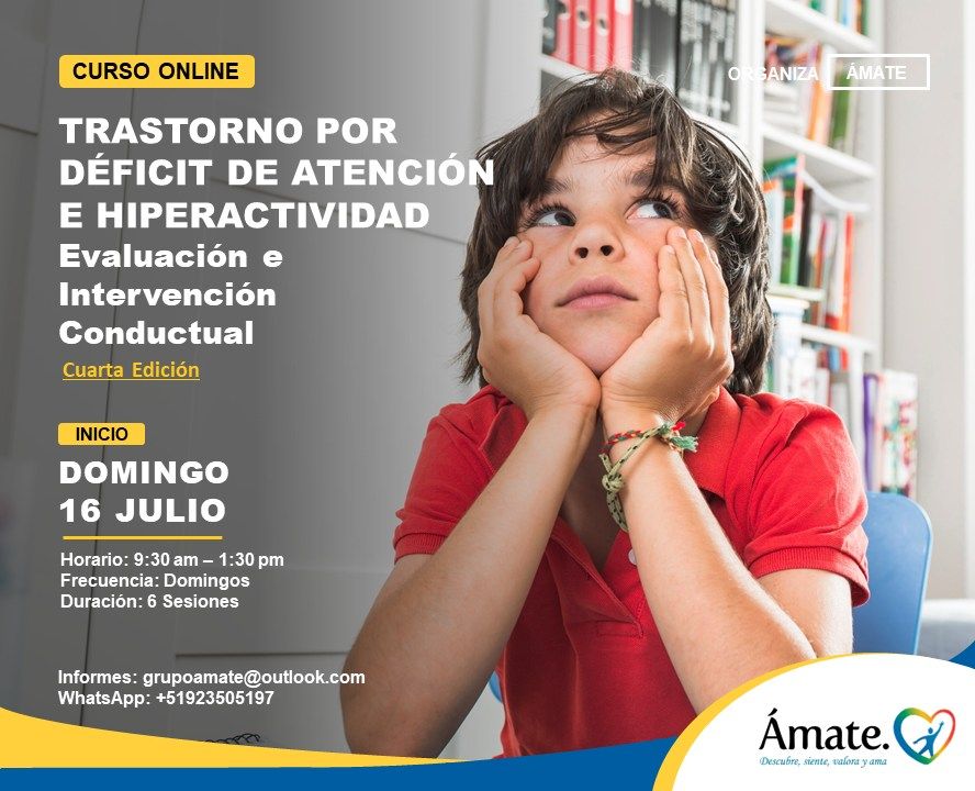 Curso Taller:Trastorno por Déficit de Atención e Hiperactividad-Evaluación e Intervención ...