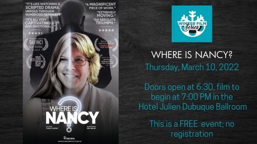WHERE IS NANCY? - 2022 JDIFF Winter Film Series, Hotel Julien Dubuque ...