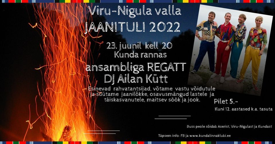 Viru-Nigula valla JAANITULI 2022, Kunda Rand, Maardu, 23 June 2022