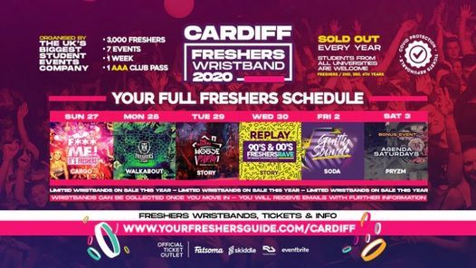 The Cardiff Freshers Wristband // Cardiff Freshers 2021, Cardiff, 19 ...