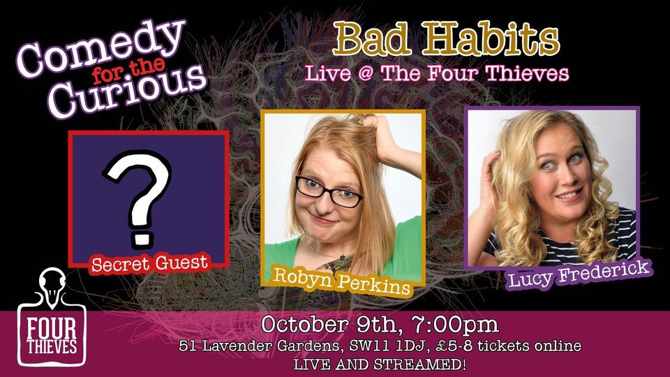 Comedy For The Curious Live, The Four Thieves, London, 9 October 2022