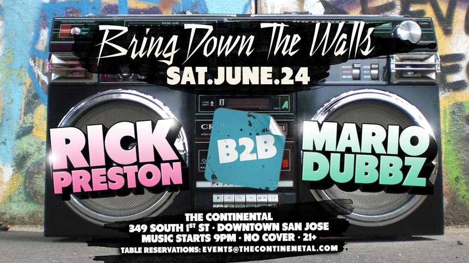 RICK PRESTON b2b MARIO DUBBZ - Bring Down The Walls @ The Continental ...
