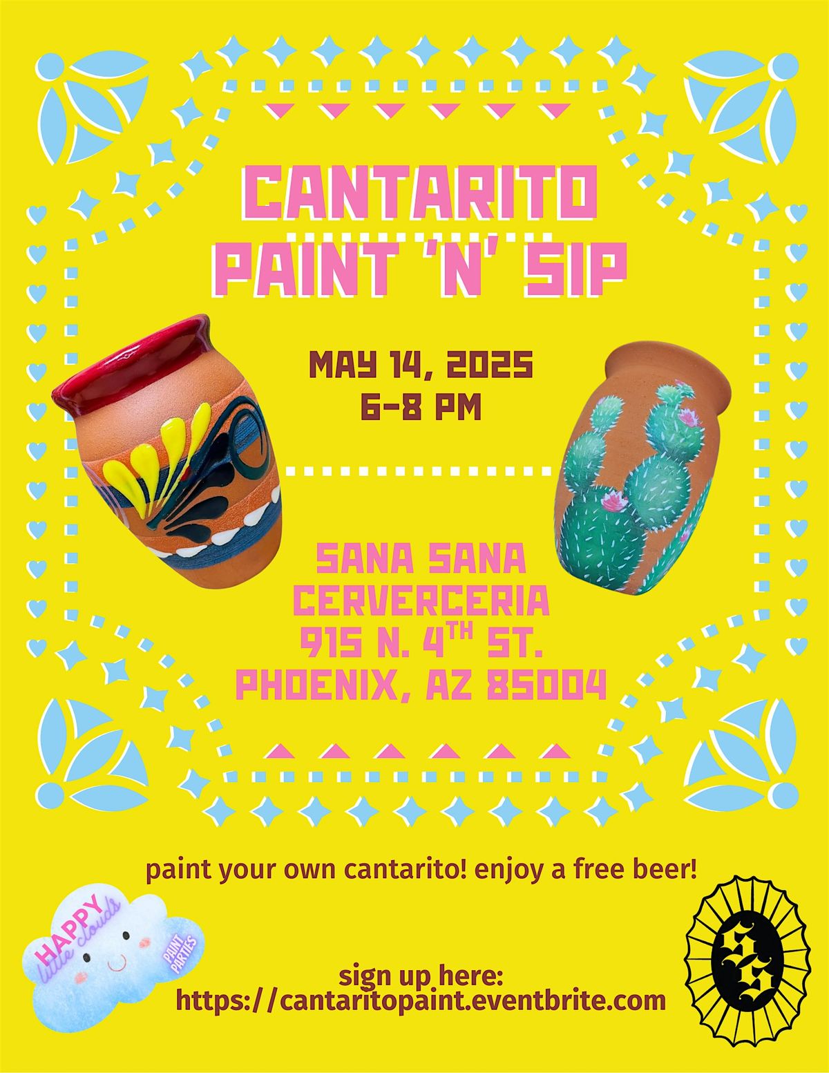 Cantarito Paint n Sip at Sana Sana Cerveceria, Sana Sana Cerveceria ...