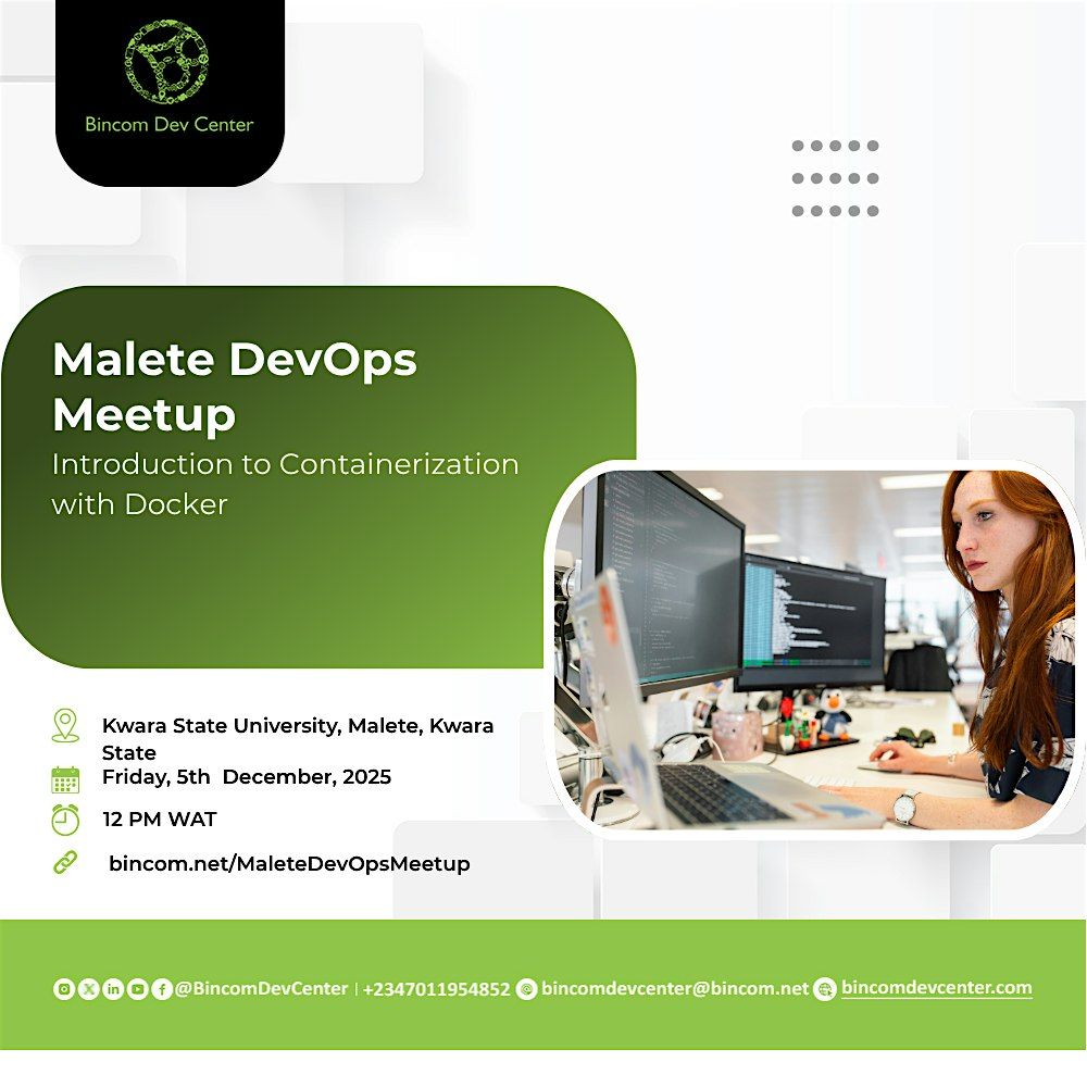 Malete DevOps Meetup: Introduction to Containerization with Docker, Kwara State University ...