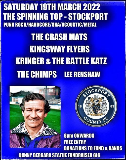 Danny Bergara Statue Fundraiser Gig, The Spinning Top, Stockport, 19 ...