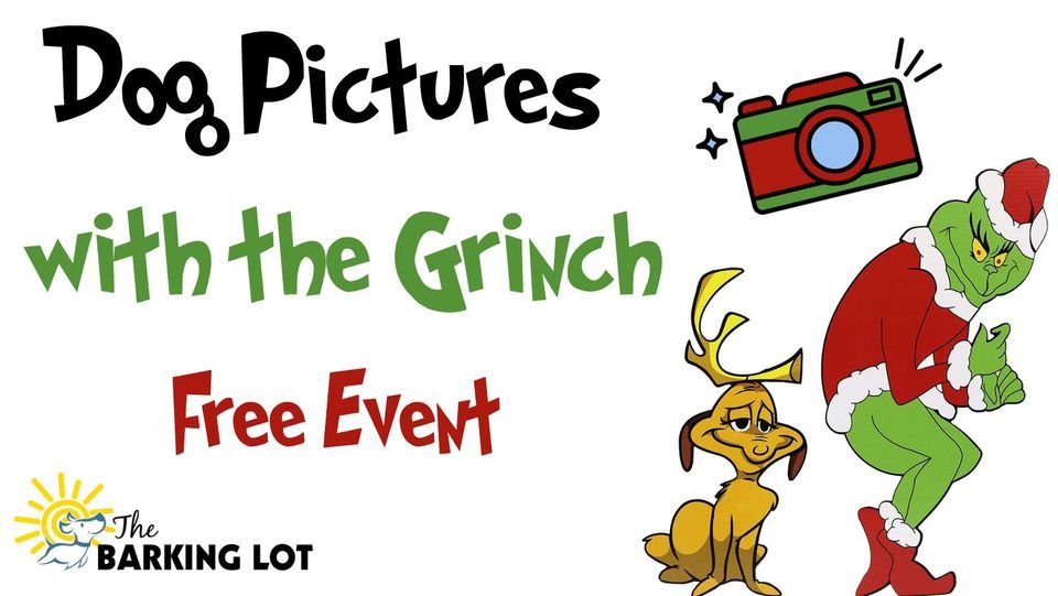 Dog Photos with the Grinch, Itasca Softball Complex, 12 December 2023