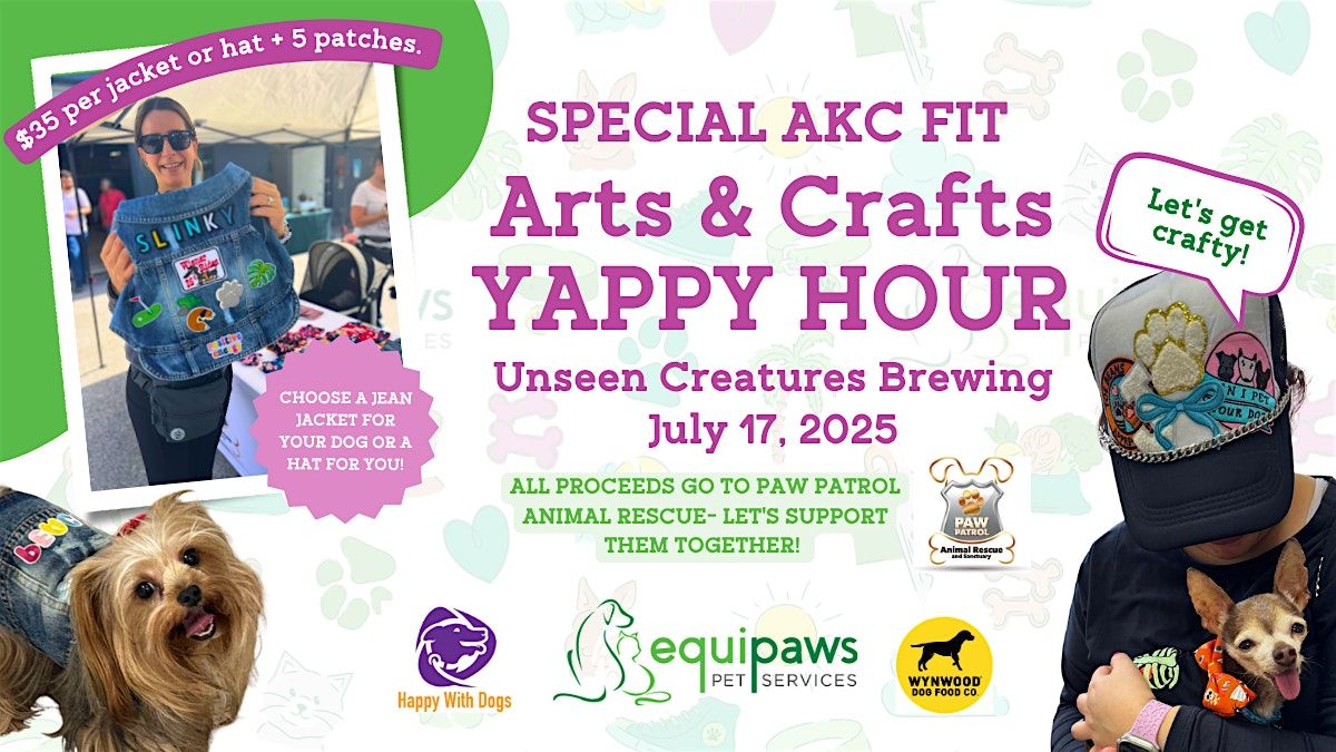Decorate your pups jean jacket at Unseen Creatures Brewing!, Unseen ...